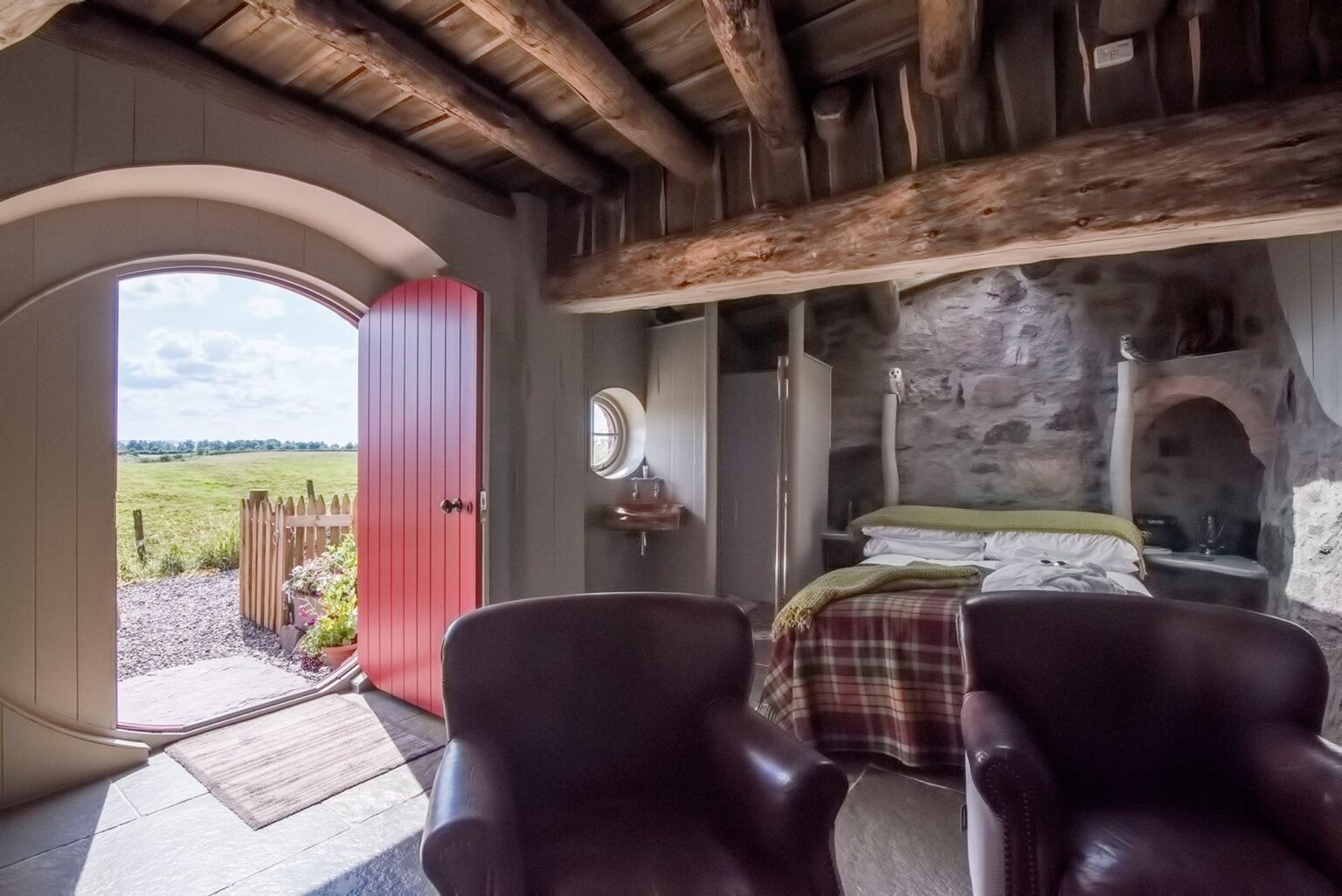 Craighead Round Door Howfs | quirky storybook holiday homes | Dunblane