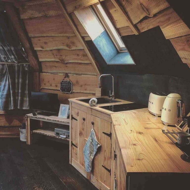 Stargazer Cabin a rustic glass roofed cabin in a meadow and romantic ...