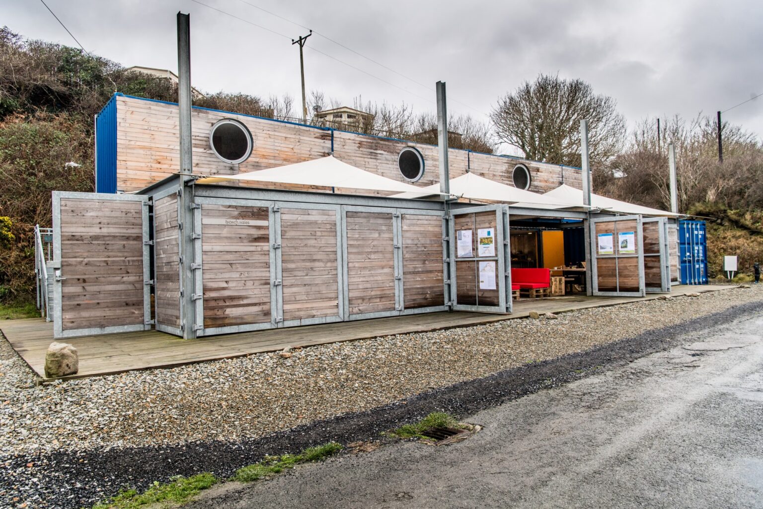 Ty Cwch unique architect-designed eco-friendly boathouse Wales