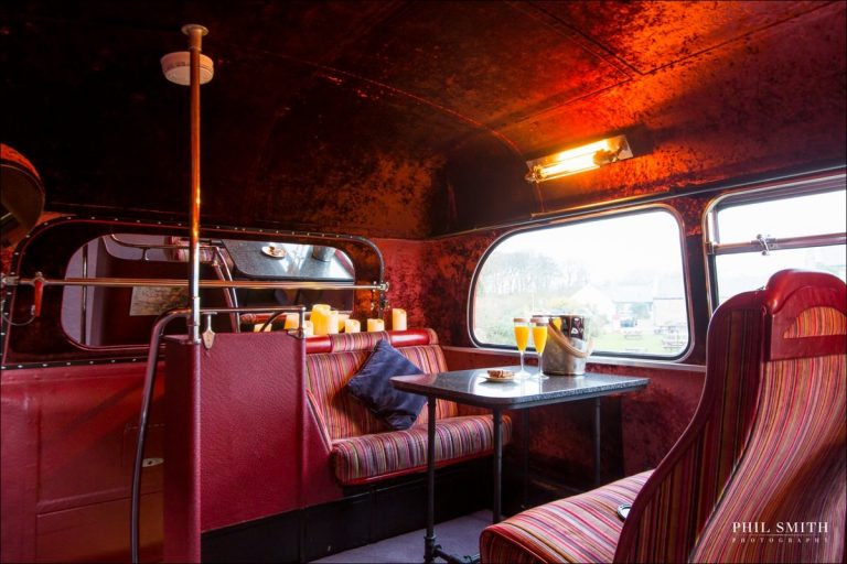 Trafalgar Square luxury double decker bus holiday accommodation