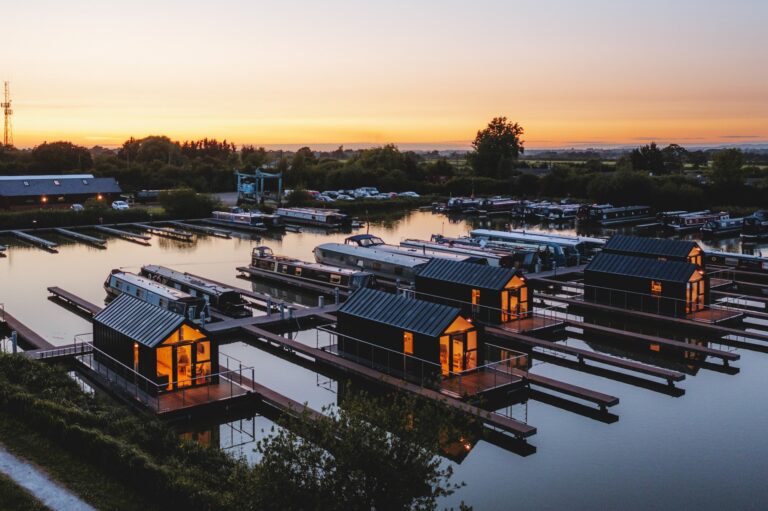 Tattenhall Marina Floating Pods glass-fronted pods Shropshire