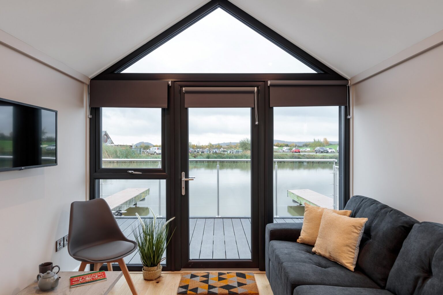Tattenhall Marina Floating Pods glass-fronted pods Shropshire