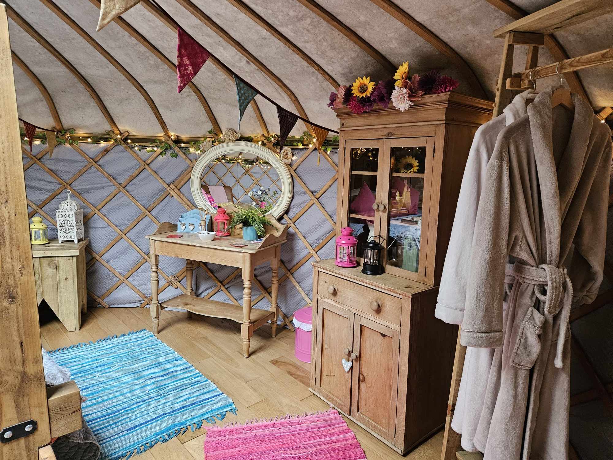 The Secret Yurts bespoke eco hot tub yurt glamping in Wales