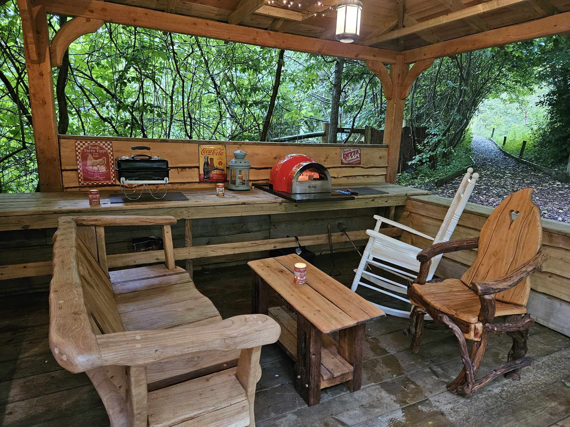 The Secret Yurts bespoke eco hot tub yurt glamping in Wales