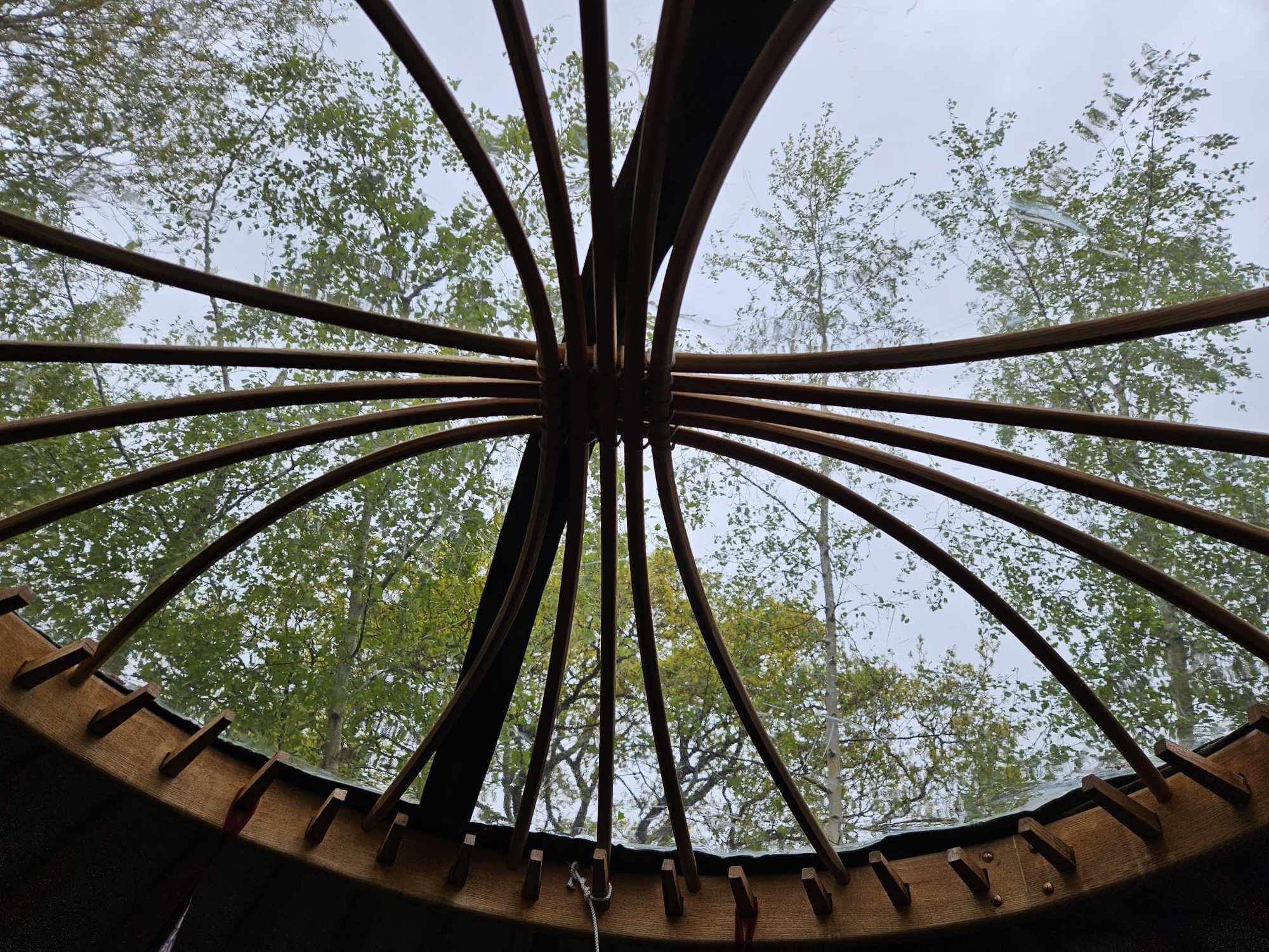 The Secret Yurts bespoke eco hot tub yurt glamping in Wales