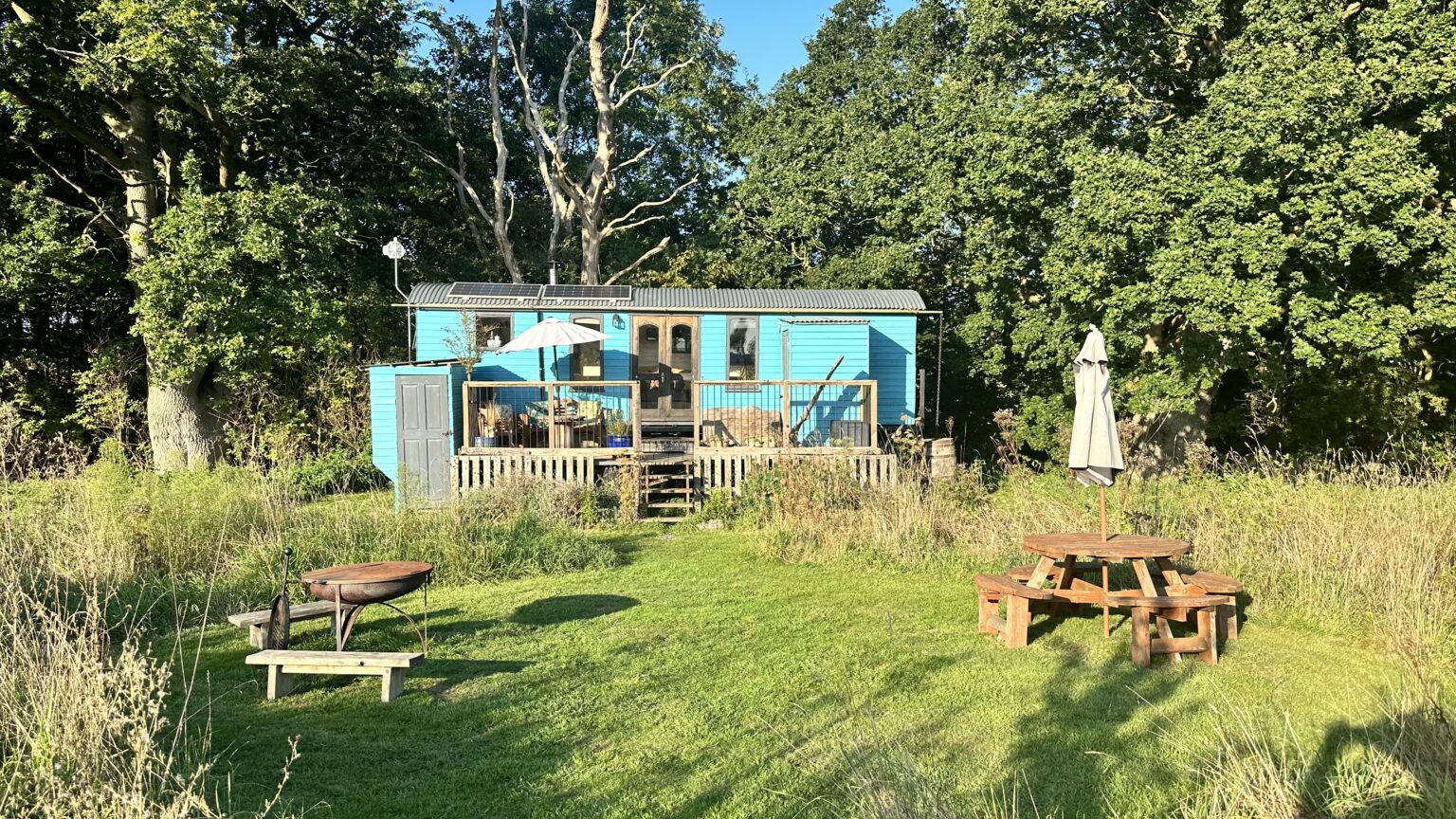 Wardley Hill ecological campsite and glamping in rural Norfolk