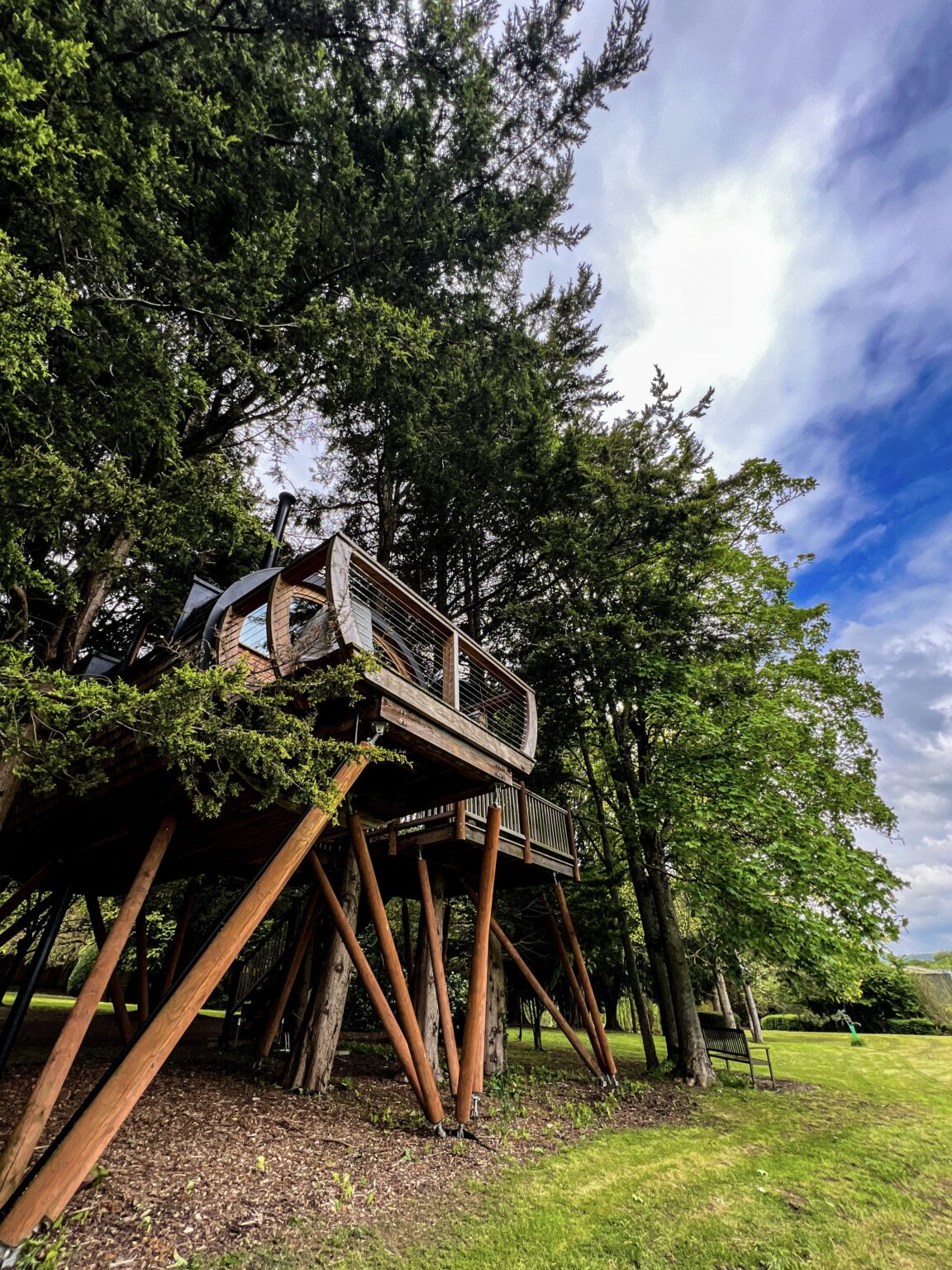 The Orchard at Fenny Castle treehouse cabin retreat