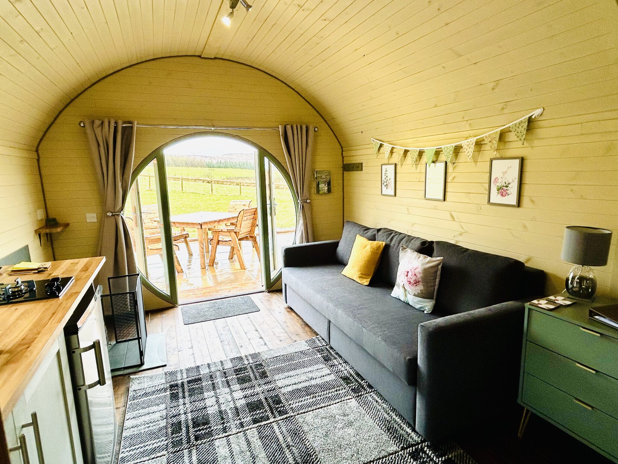 Barnharrow Holiday Pods | family glamping pods Galloway