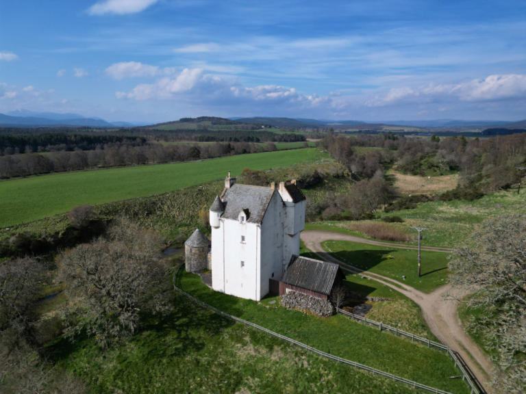 Muckrach Castle 16th century tower house in Scottish Highlands