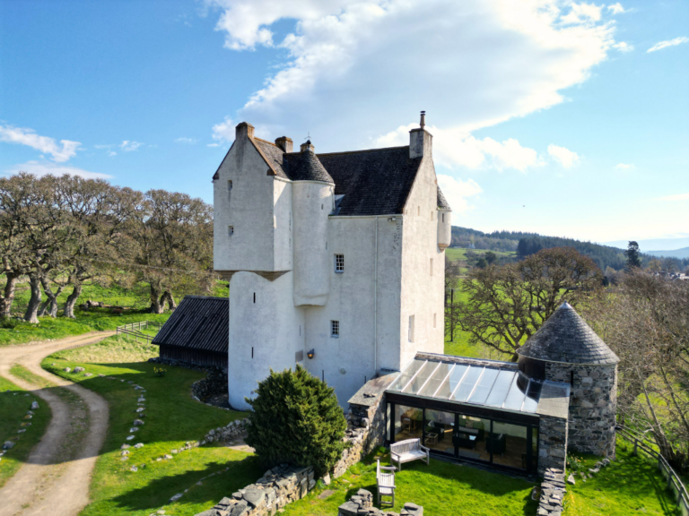 Muckrach Castle 16th century tower house in Scottish Highlands