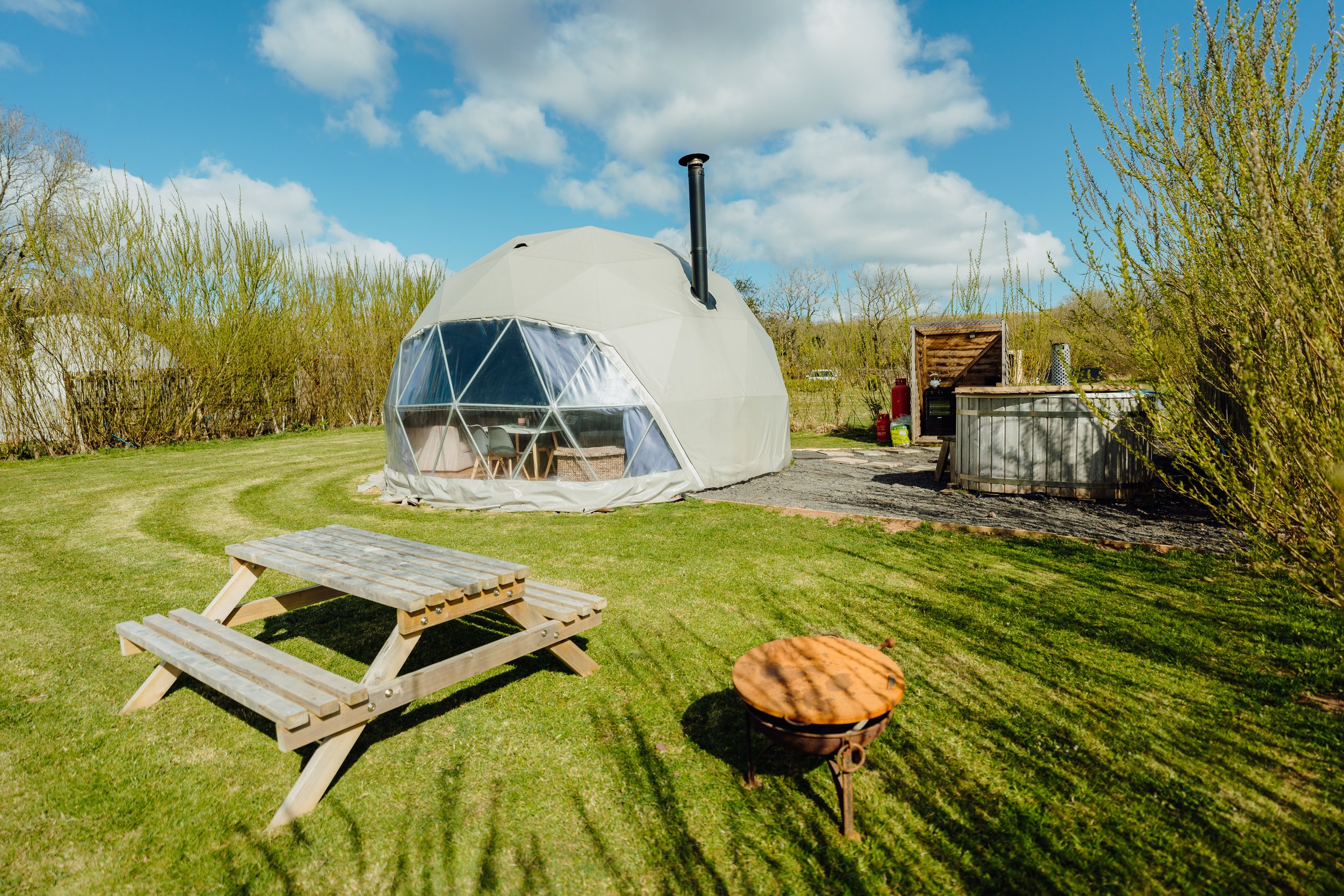 Beavers Retreat Glamping | furnished domes Pembrokeshire coast