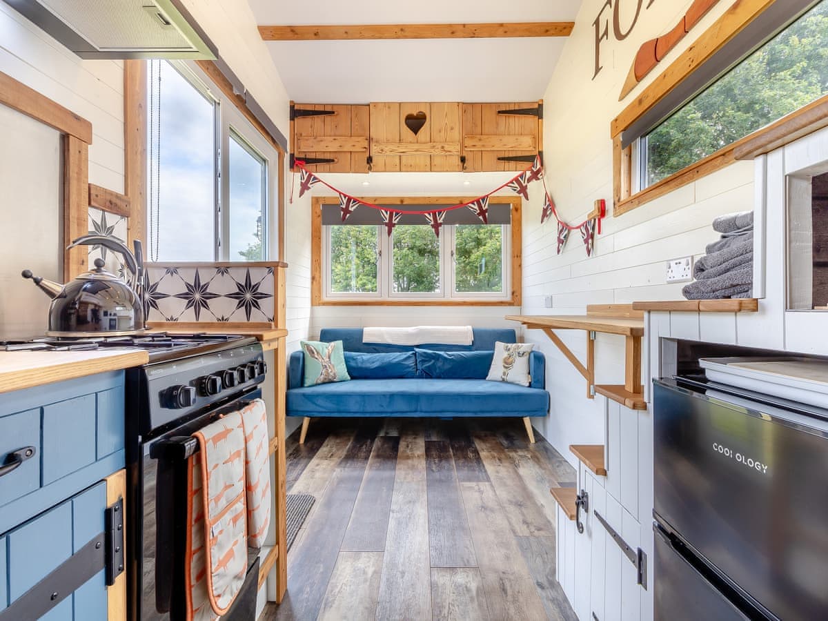 Fox Tiny House uniquely shaped and designed tiny house Norfolk