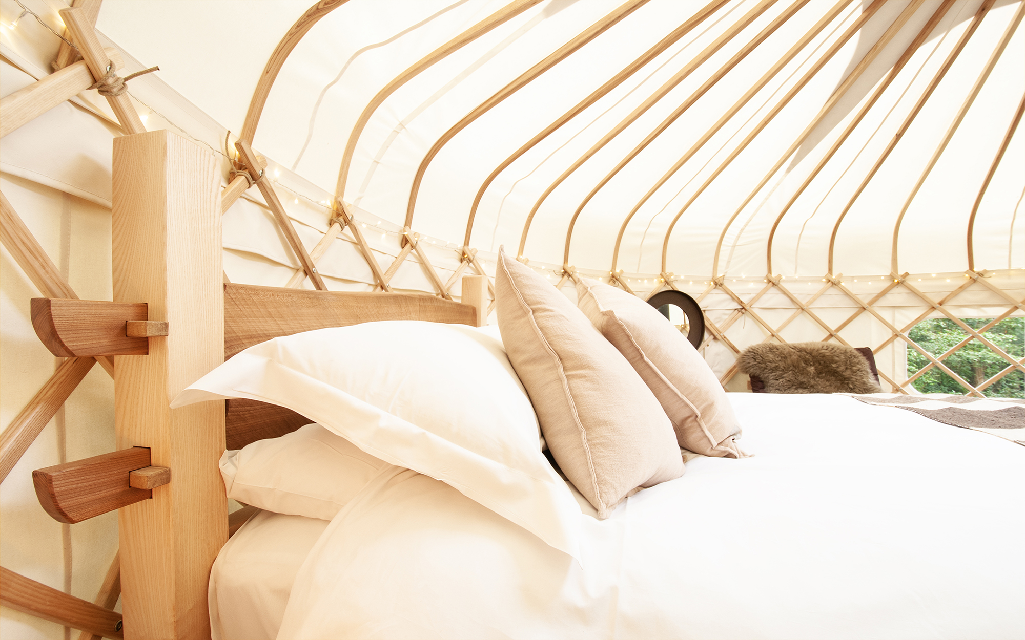 Yurt Reynolds hand crafted yurt in Cotswolds woodland