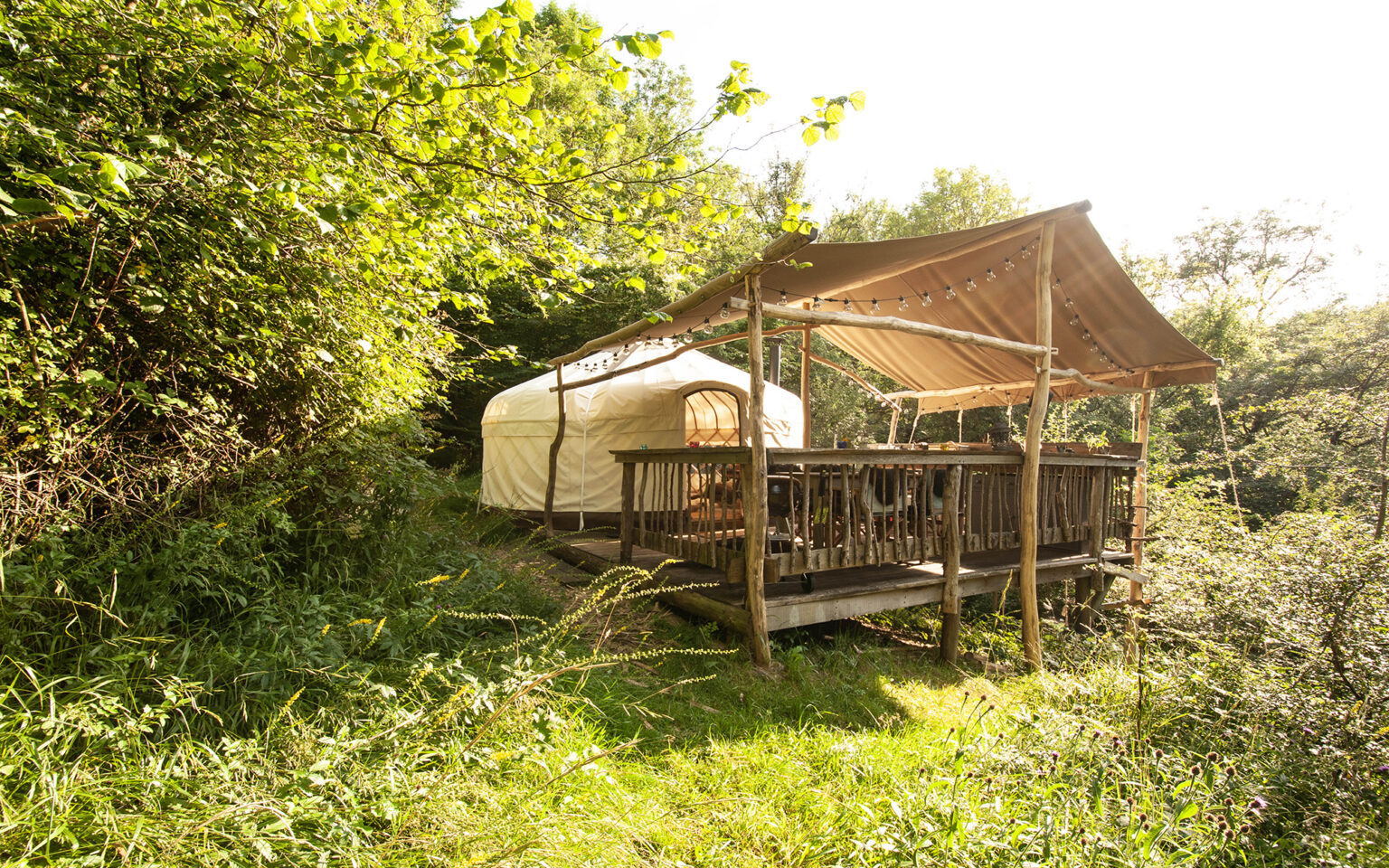 Yurt Reynolds hand crafted yurt in Cotswolds woodland