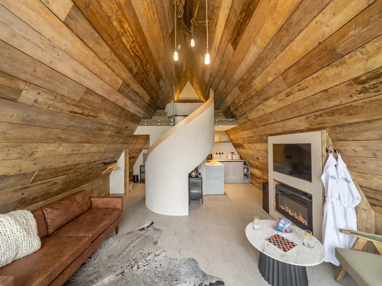 The Tri-Pod luxury glamping A-frame cabin Wales