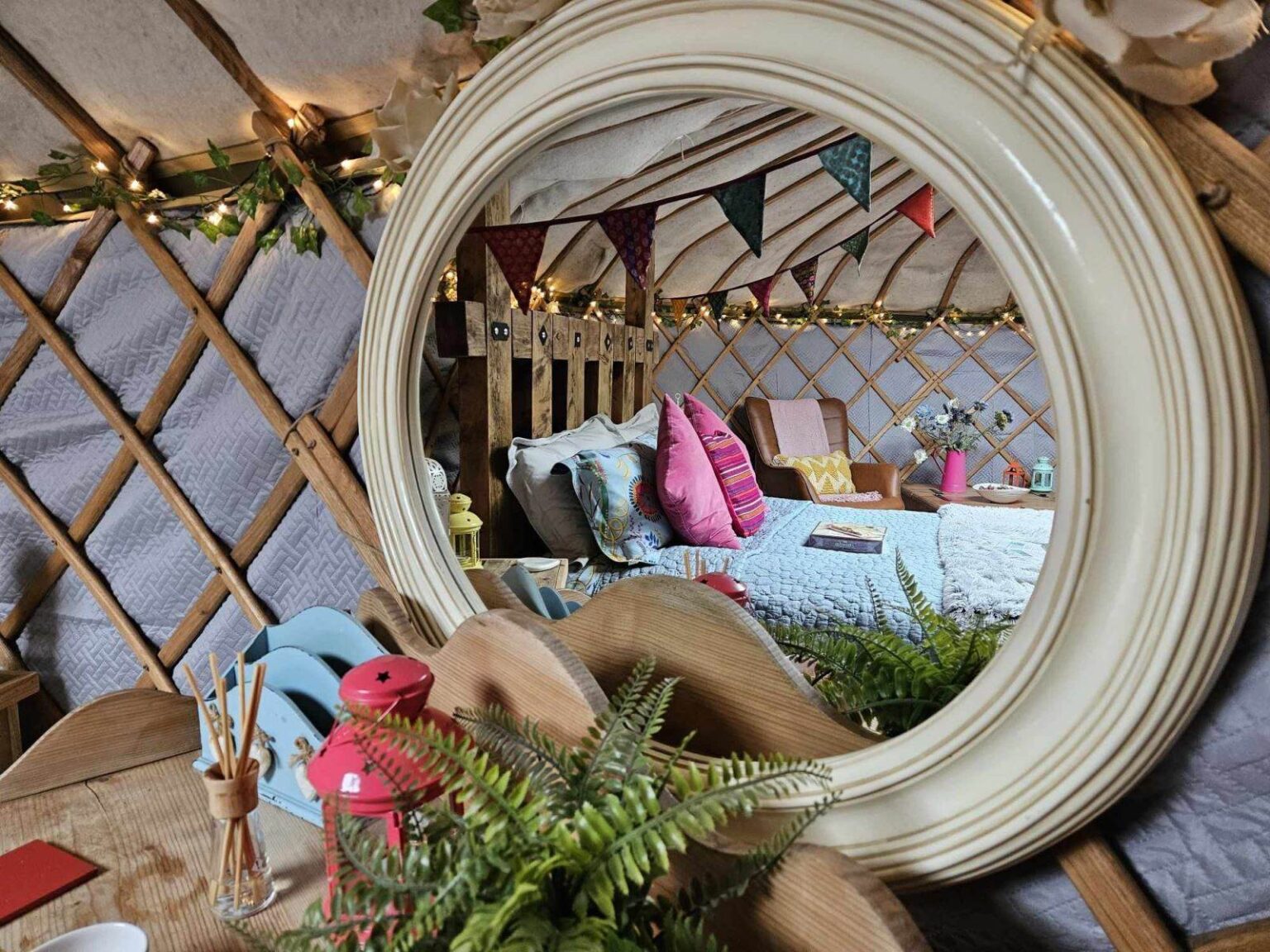 The Secret Yurts bespoke eco hot tub yurt glamping in Wales
