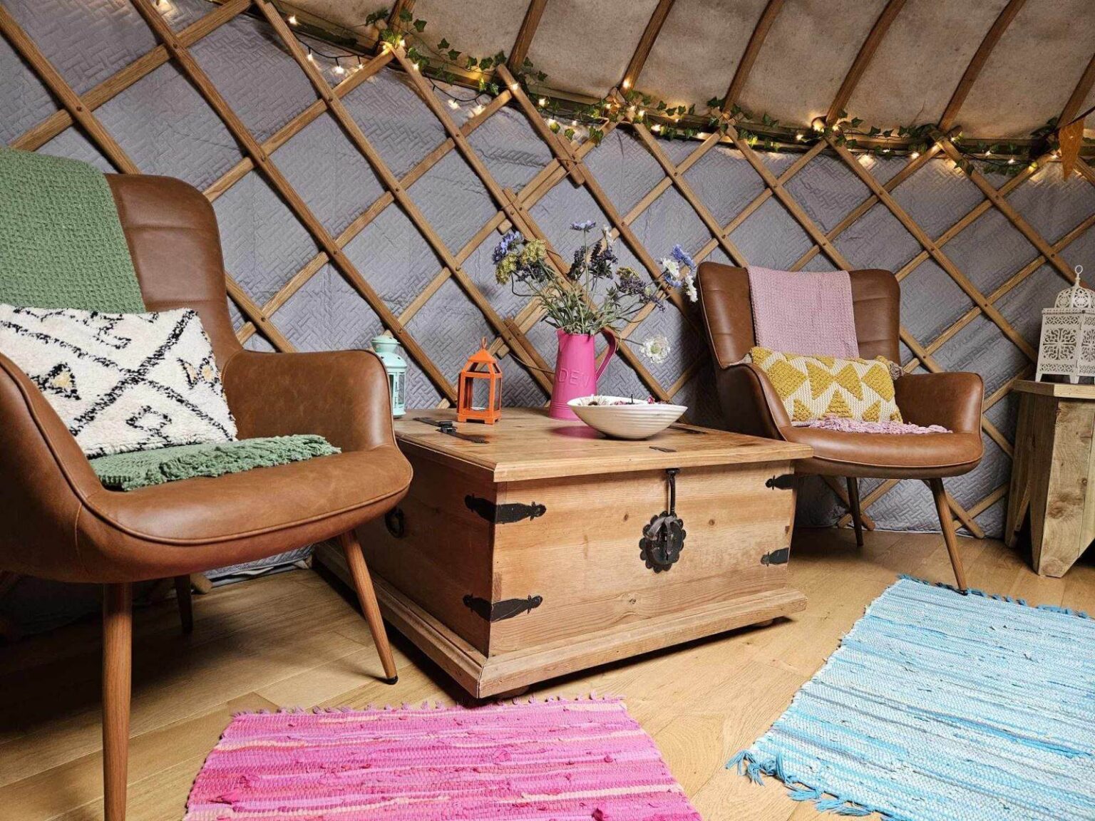 The Secret Yurts bespoke eco hot tub yurt glamping in Wales