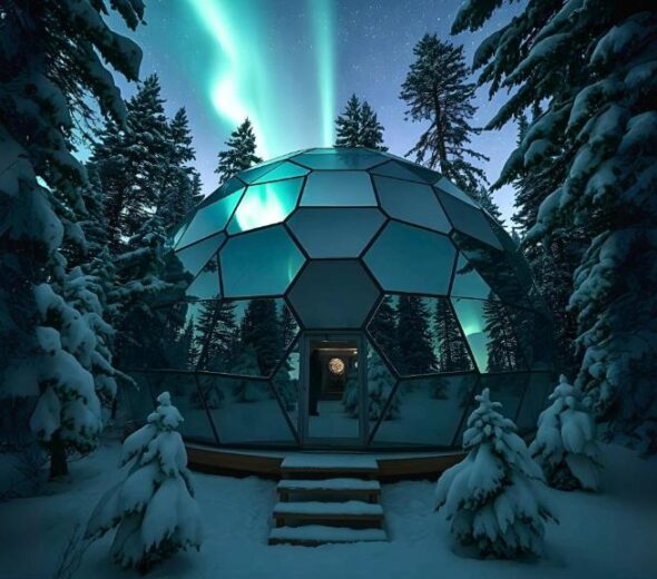 SKOG Aurora Igloos with panoramic views of Swedish Lapland